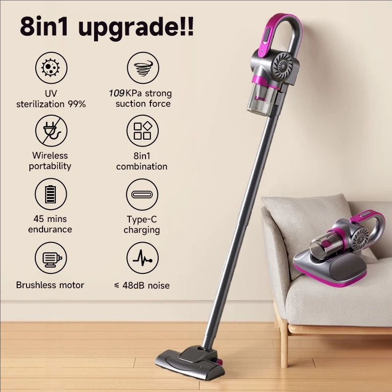 🌀Hurricane suction🌀Handheld Cordless Vacuum Cleaner109999Pa Vacuuming ...