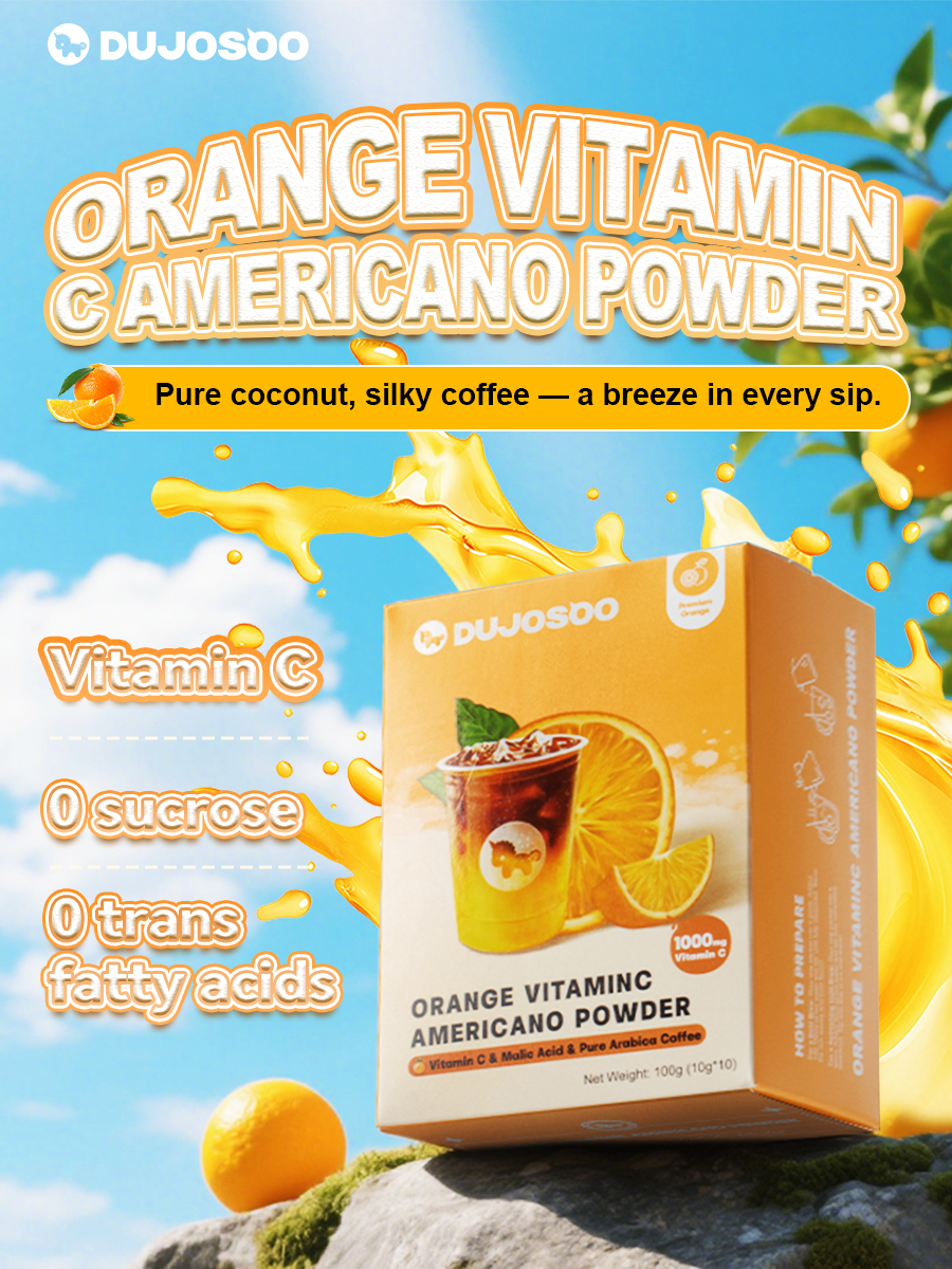 DUJOSOO Orange C Americano coffee 1000mg Vitamin C & Malic Acid & Pure ...