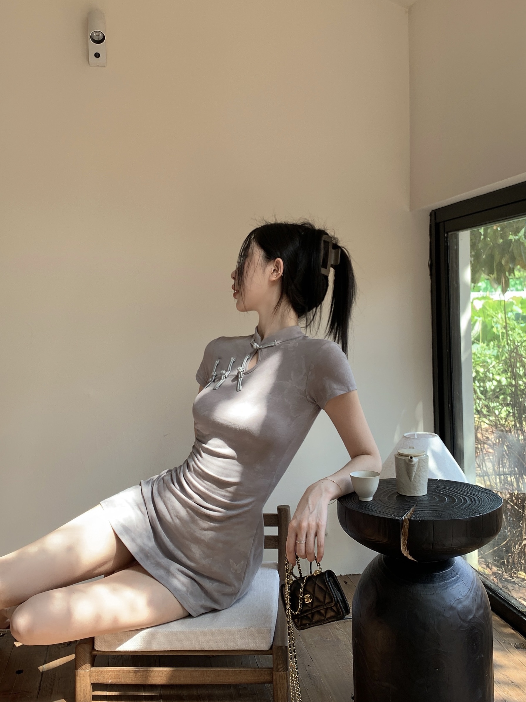 U Gonna S Dress Women Improved Cheongsam Modern Short Sleeve Sexy Above ...