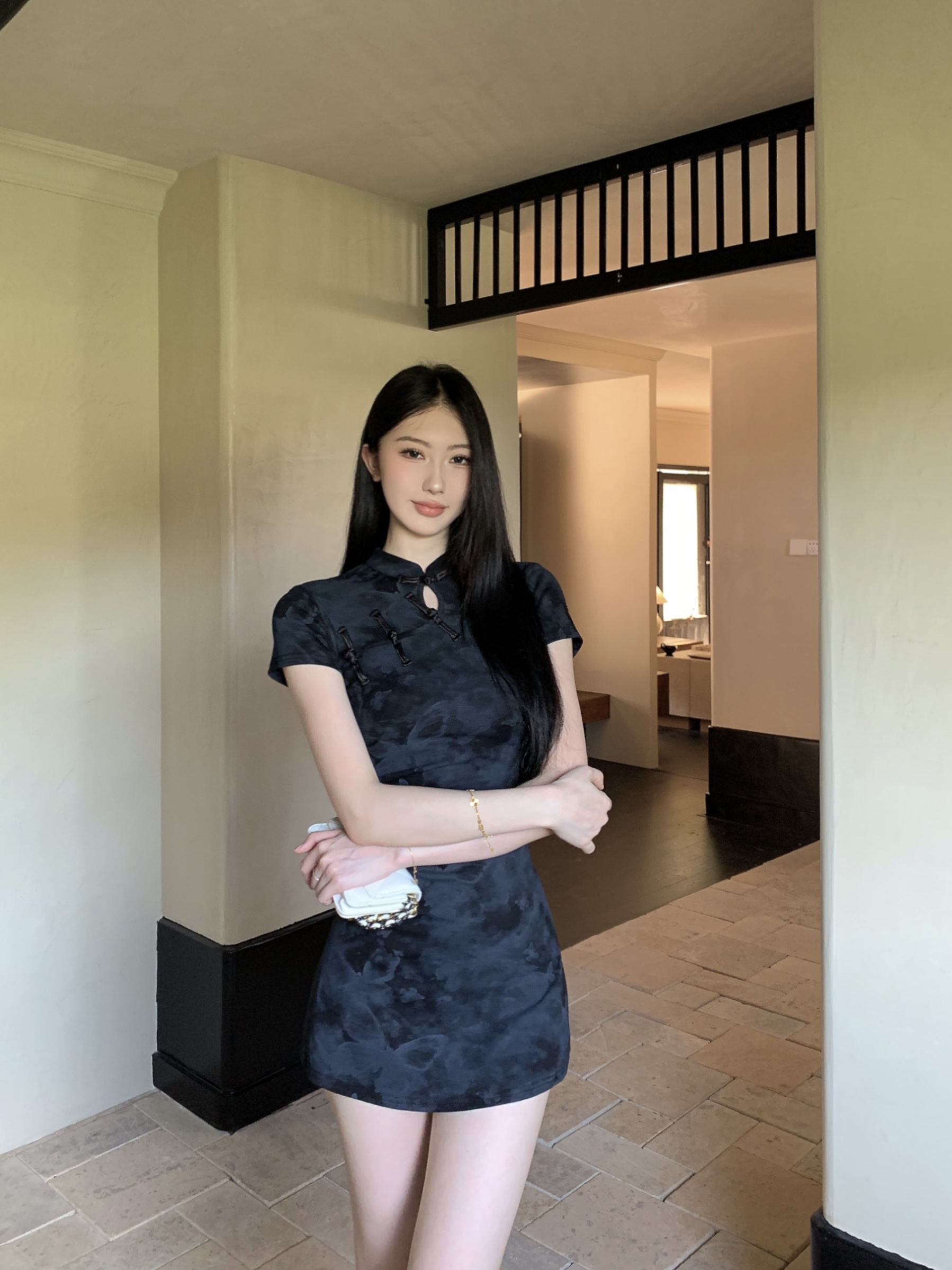 U Gonna S Dress Women Improved Cheongsam Modern Short Sleeve Sexy Above ...