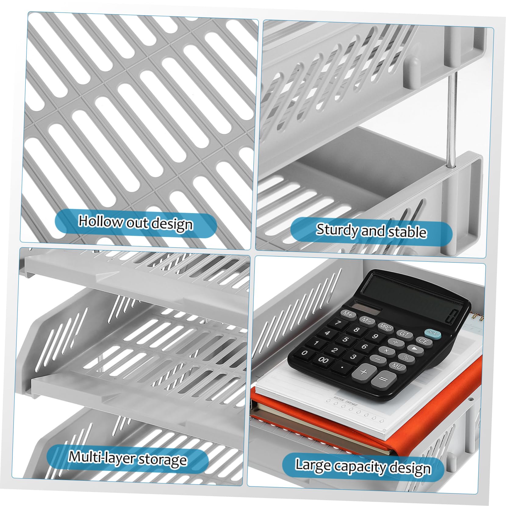 A4 File Organizer - 3-tier Stackable Storage Box | Durable Plastic ...