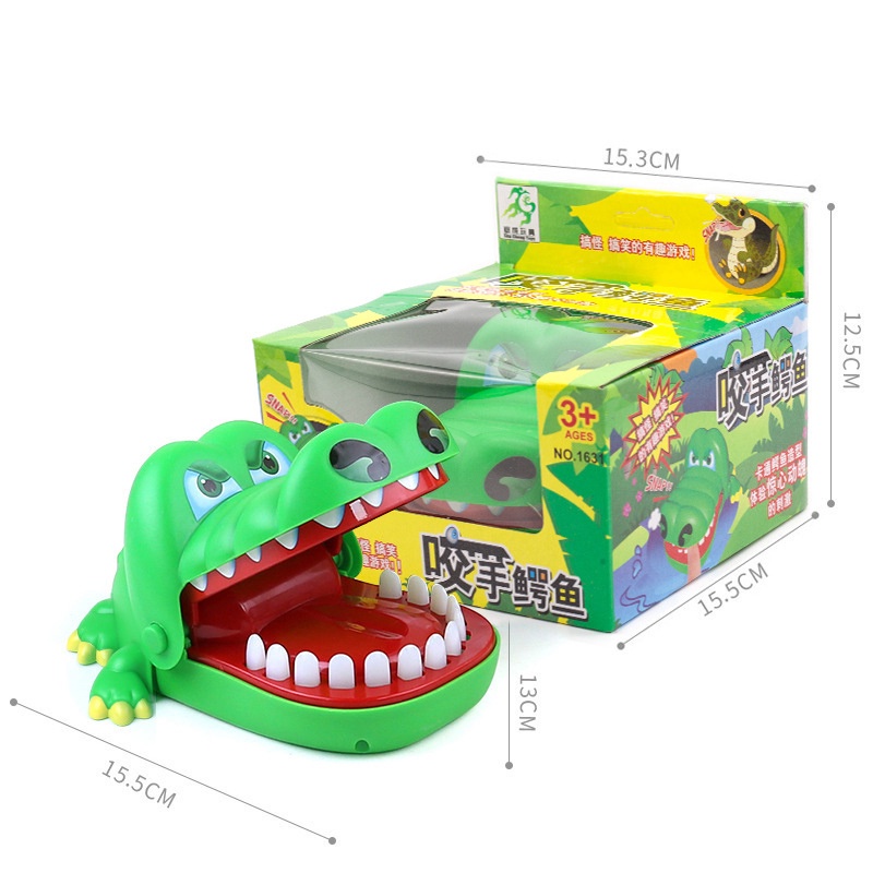 Funny Big Alligator Jaw Tooth Finger Bite Toy - Family Game Gift for ...