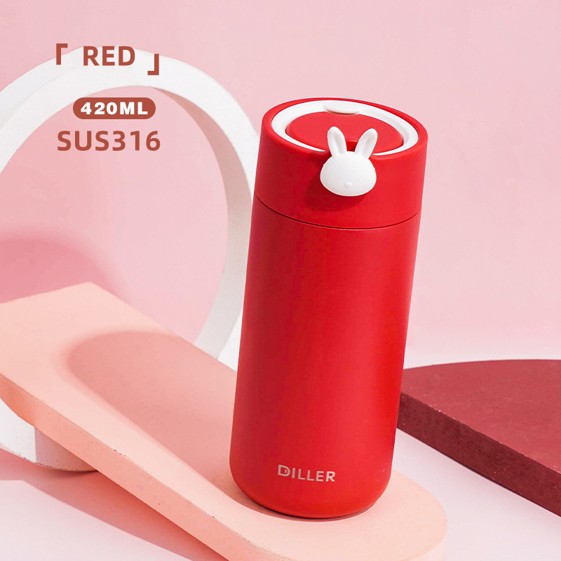 Diller SUS316 Vacuum Thermos Flask Insulated Water Bottle Coffee Travel ...