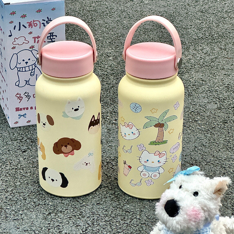 900ML Cute Thermos Bottle Botol Air Termos Kartun Comel Stainless Steel ...