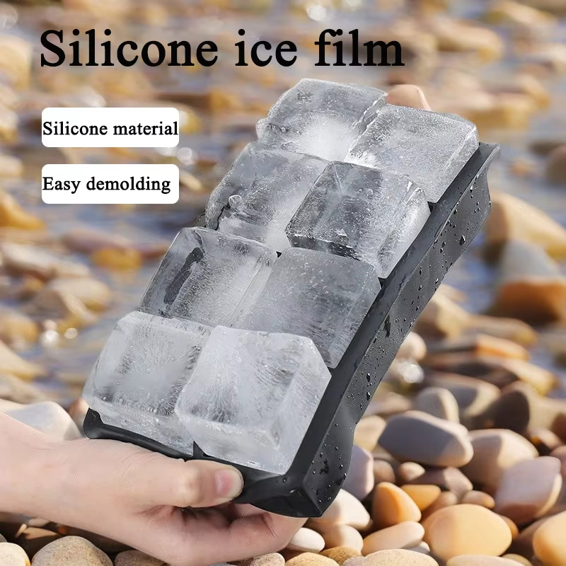 4/6/8/15 Grid Big Ice Tray Mold Giant Large Food Grade Silicone Ice ...