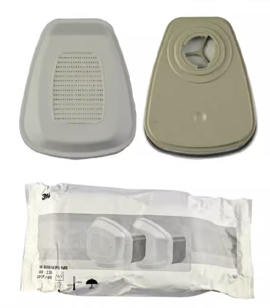 3M 60926 Cartridge/Filter Multi Gas/Vapor P100 Replacement Respirator Cartridge/Filter, 1 Pair ...