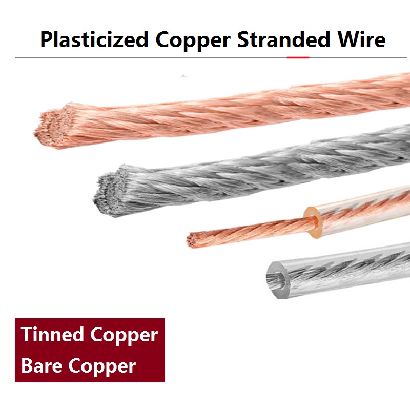 Transparent Purple Copper Coated Plastic Copper Stranded Wire Tin ...