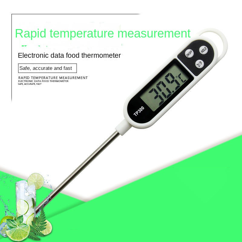 Electronic Food Thermometer for Oil, Water, and Baby Formula - Probe ...