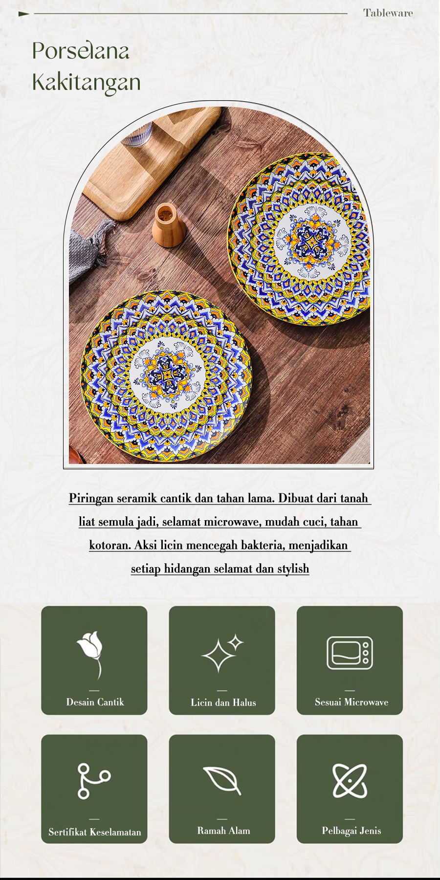 Set ini terdiri daripada pSet ini terdiri daripada pinggan seramik ...