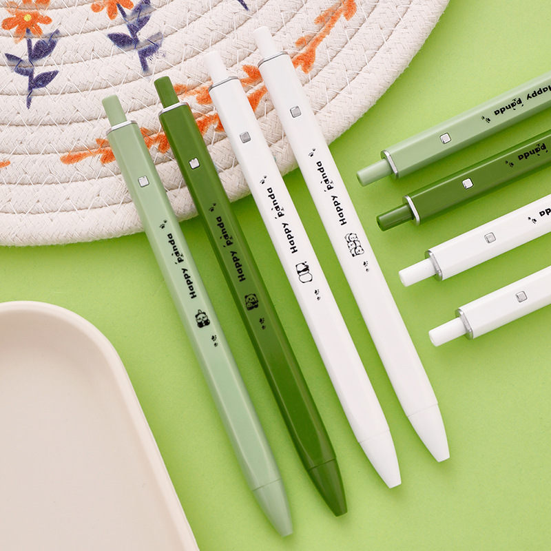 4Pcs Cute Happy Panda Gel Pen Set – 0.5mm Quick-Drying Ink Pens for ...