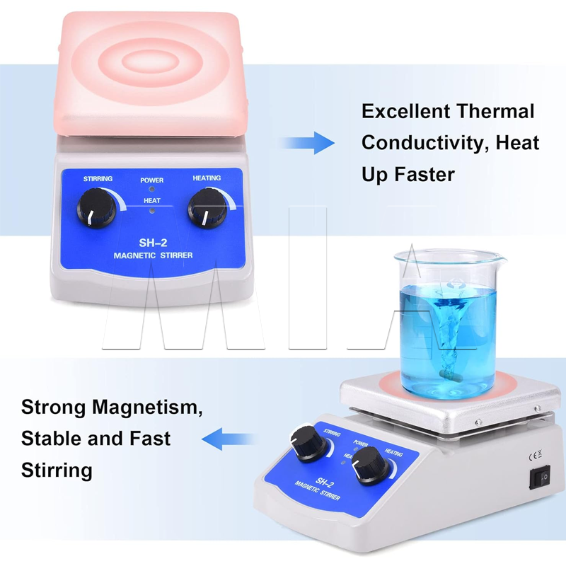 Magnetic Stirrer SH-2 350W Heating Digital Display Thermostatic Stirrer ...