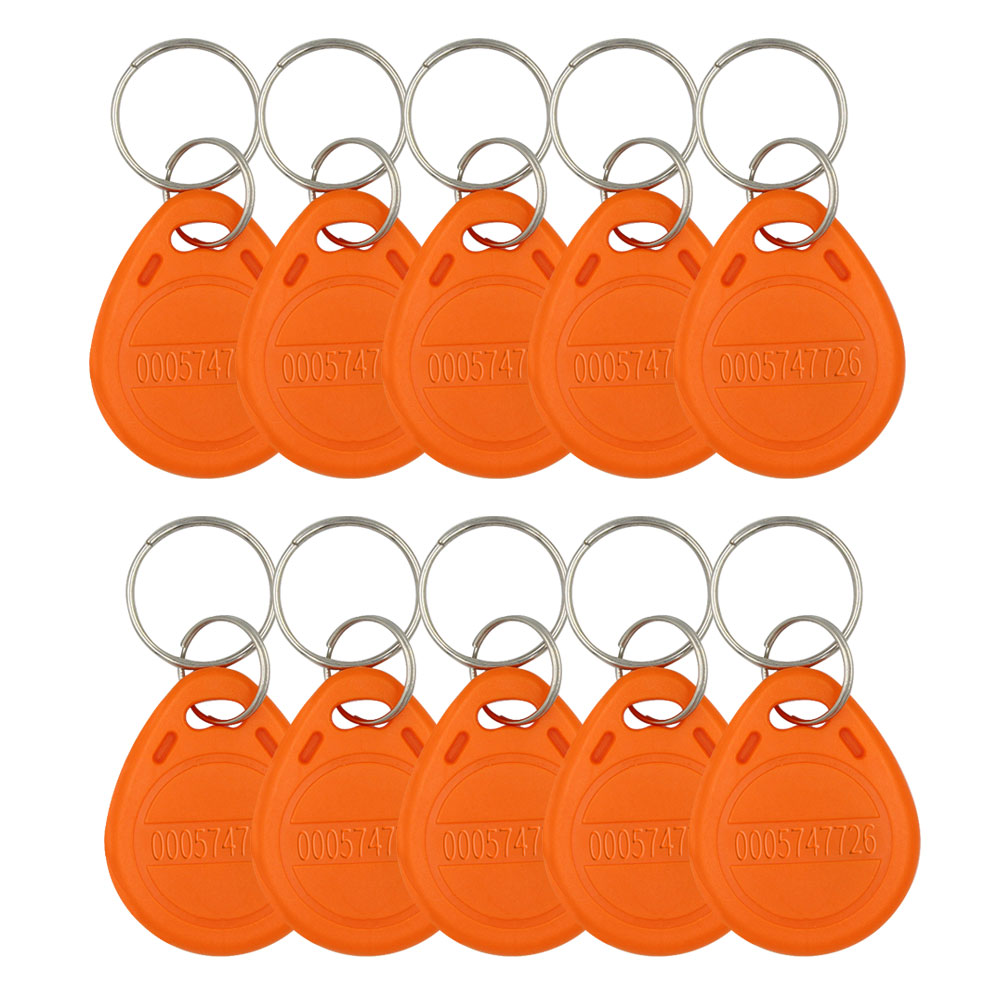 10pcs/lot TK4100 125khz RFID Keychain Card Tag Key ID Keyfob Door Entry ...