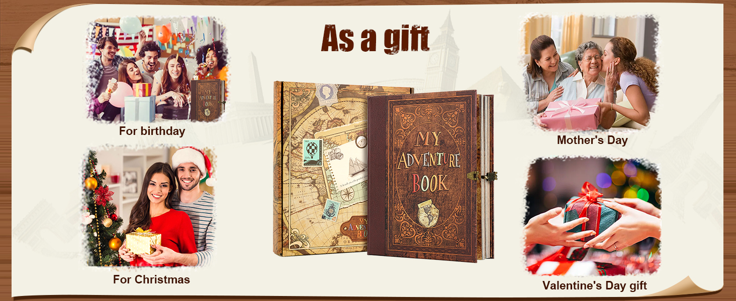 Four Styles B5 DIY Travel Albums Our Adventure Books Retro Kraft Paper ...