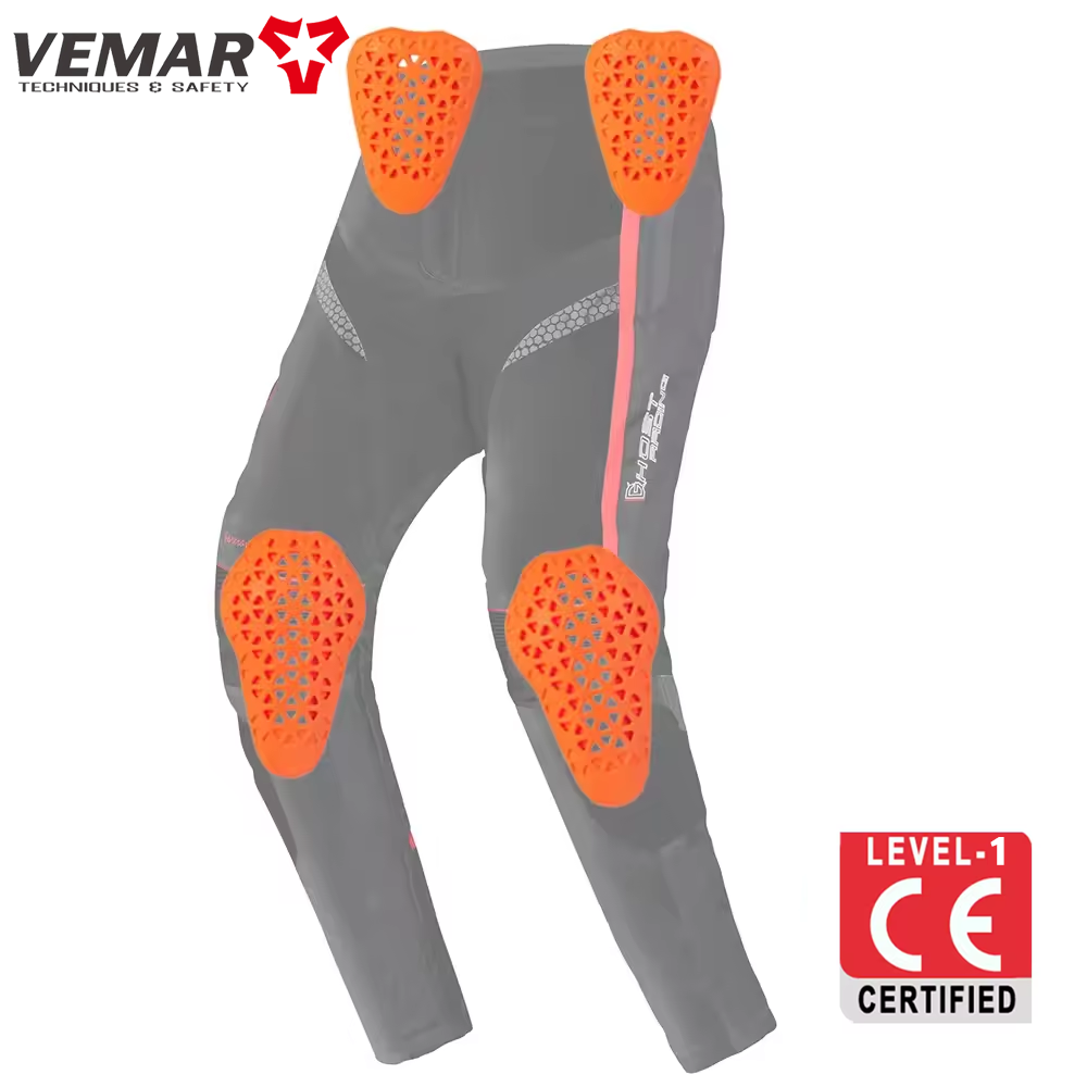 High Elasticity Motorcycle Pants Insert Kneepads CE Certified Knees Hip ...