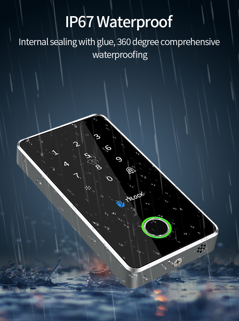 IP67 Waterproof Biometric Access Control System Bluetooth Fingerprint ...