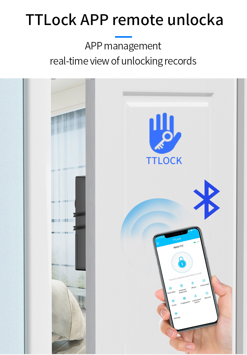 TTLOCK Smart Lock APP Keyless Keypad Kits with Remote Control Unlock ...