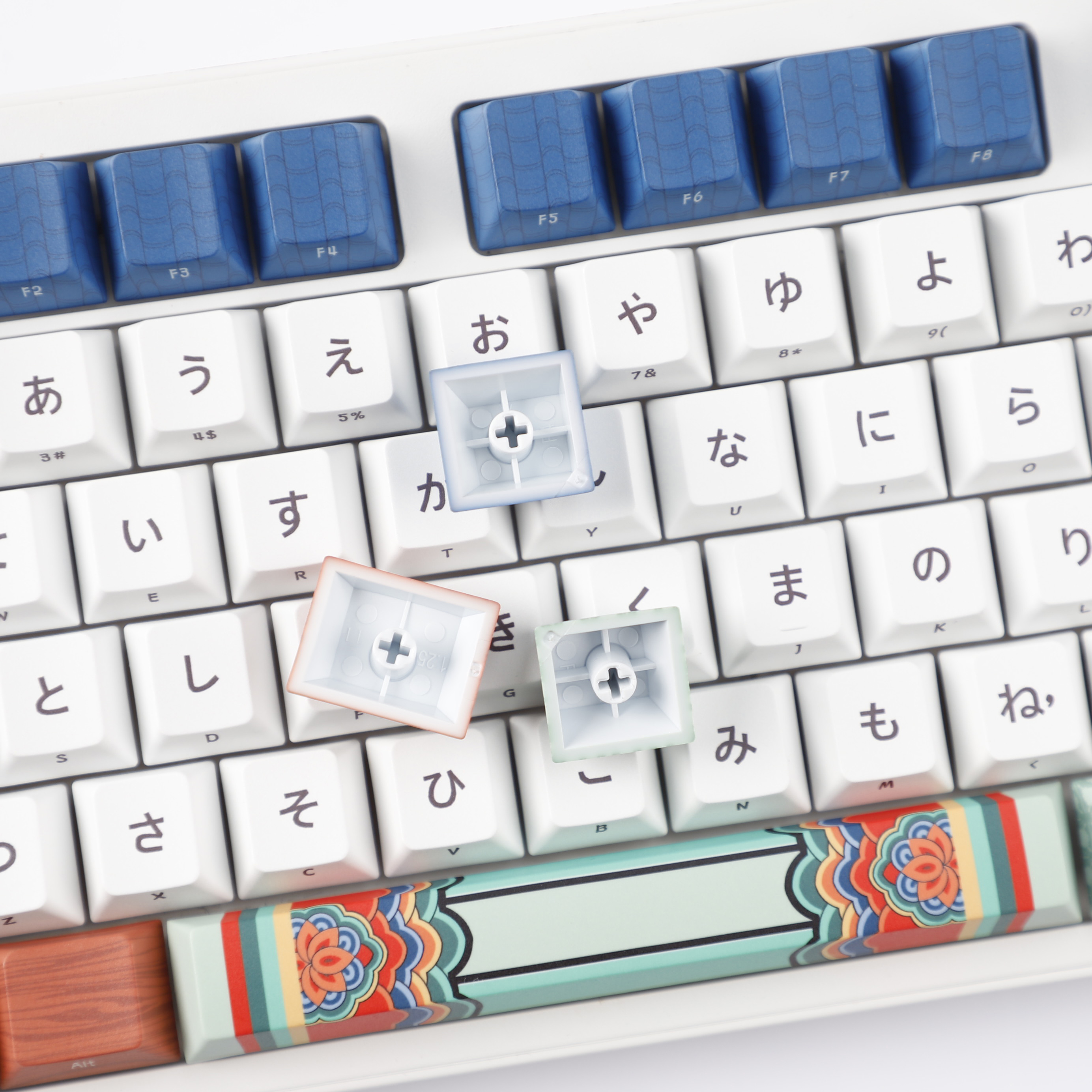 YMDK 139 Retro Vase Russian Japanese Cherry Profile PBT Dye Sub Top ...