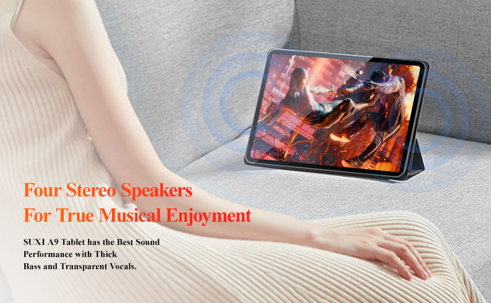 SUXI A9 XPro 14GB+256GB Official Android 14.0 Tablet 11-inch IPS Screen ...