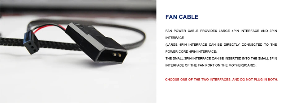 JONSBO 12020 120mm DC 12V 3Pin/4Pin PWM Ultra-Thin Silent Case Fan for ...