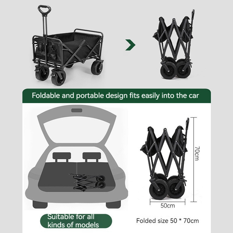 【Landscape Walker】250L Outdoor Trolley Wagon Folding Wagon Tool Truck ...