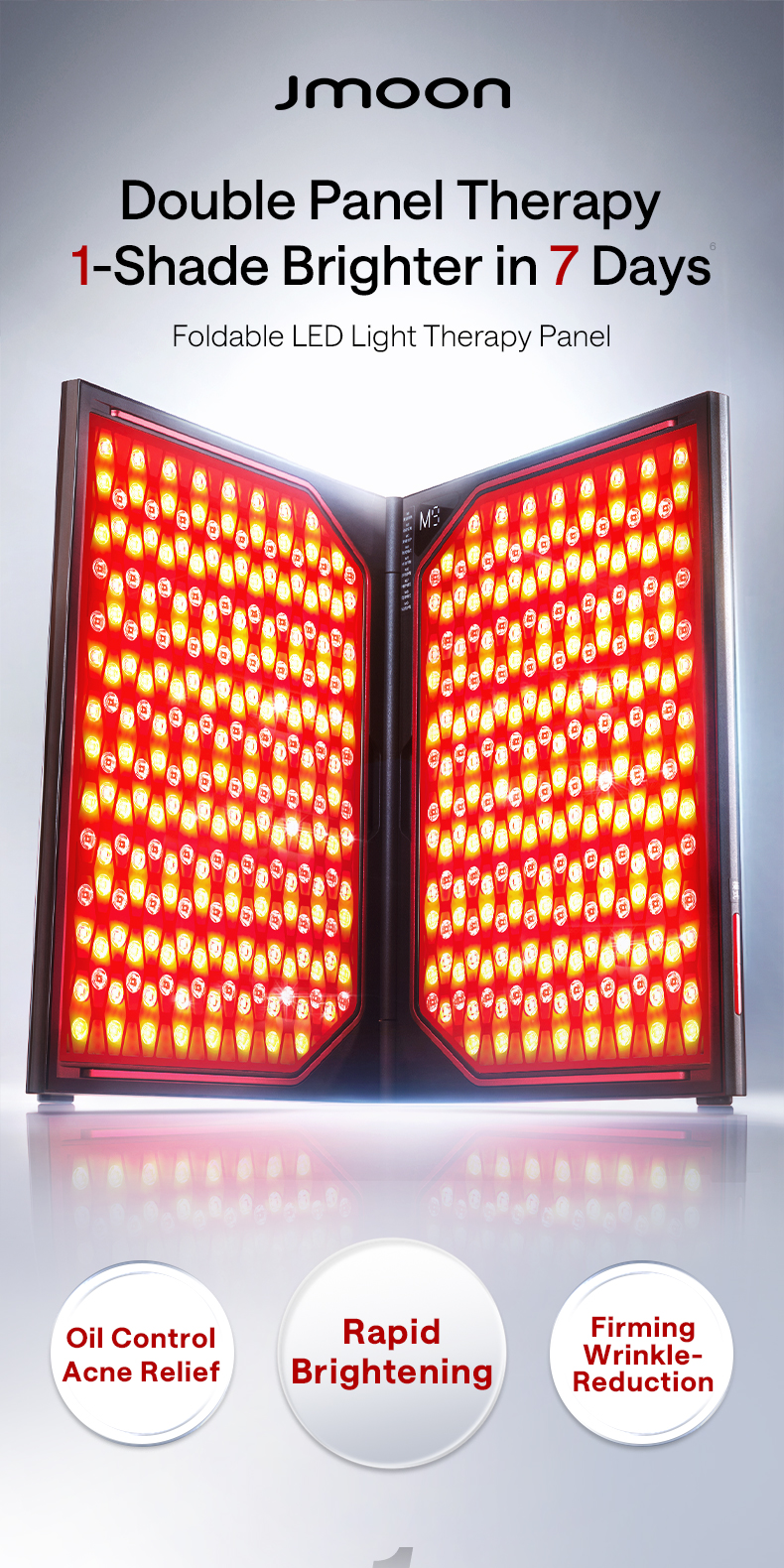 Jmoon JD10 High-Energy Light Therapy Device Pink【极萌折叠屏大排灯全身美白 光子嫩肤家用美容仪 ...