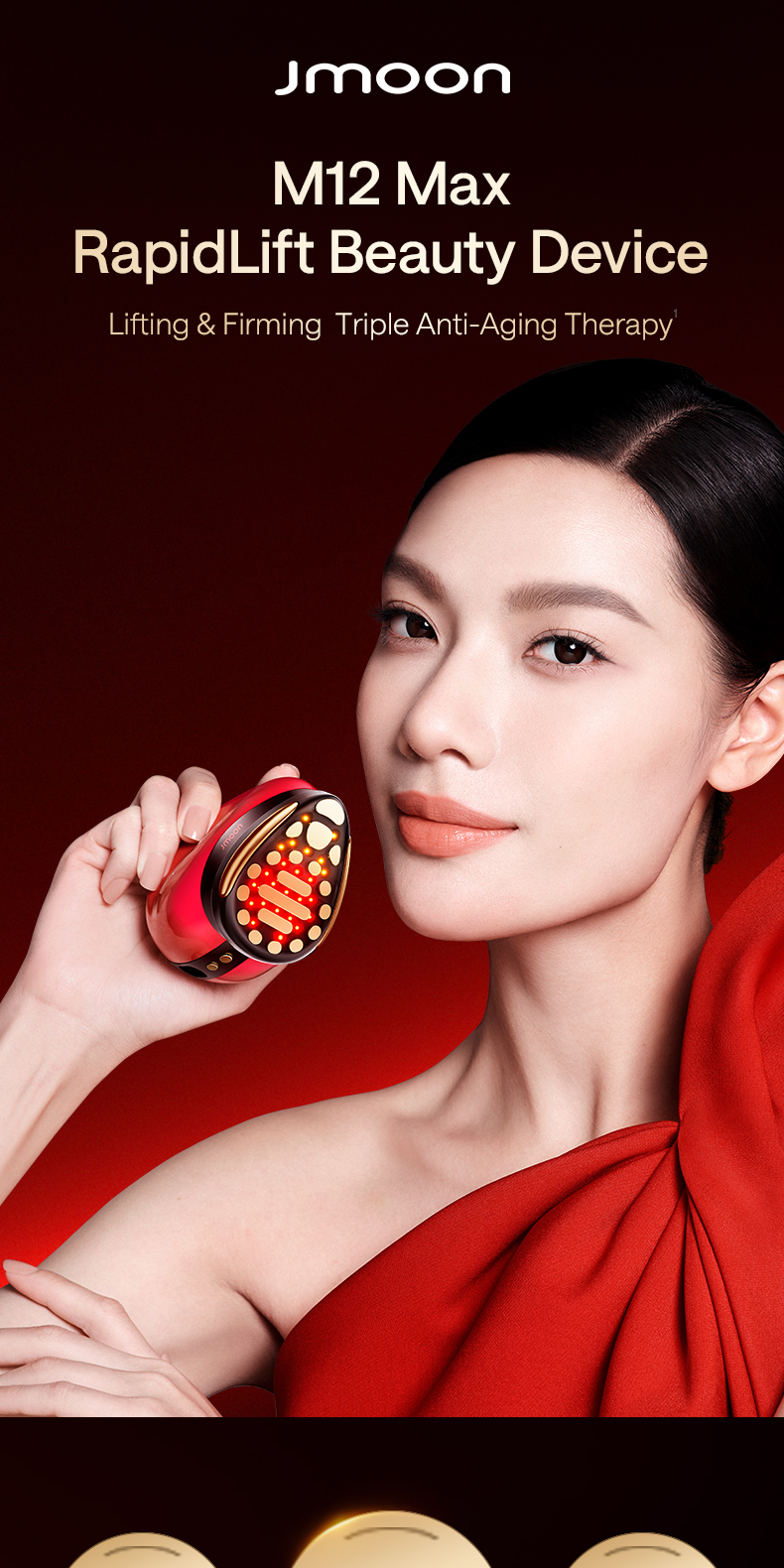 [KOL EXCLUSIVE] M12 MAX Jmoon 21-electrode Oversize Iron Beauty Device 3x Lift and Tighten Skin ...