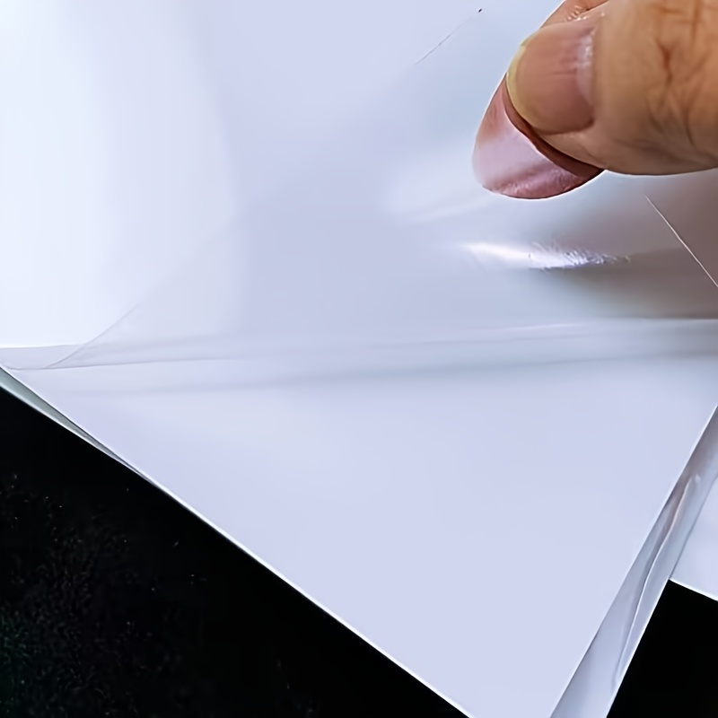 20 Sheets Clear Sticker Paper 100% 8.27 x 11.7 for Cricut Printable ...