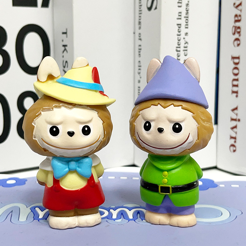 6Pcs/Set 6-8cm POP MART LABUBU The Monsters POP Labubu Fairy Tales ...