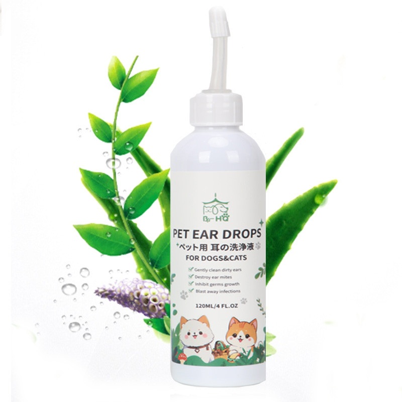 120ml Pet Ear Cleaner Cat Dog Ear Drop Veterinary Strength Treatment ...