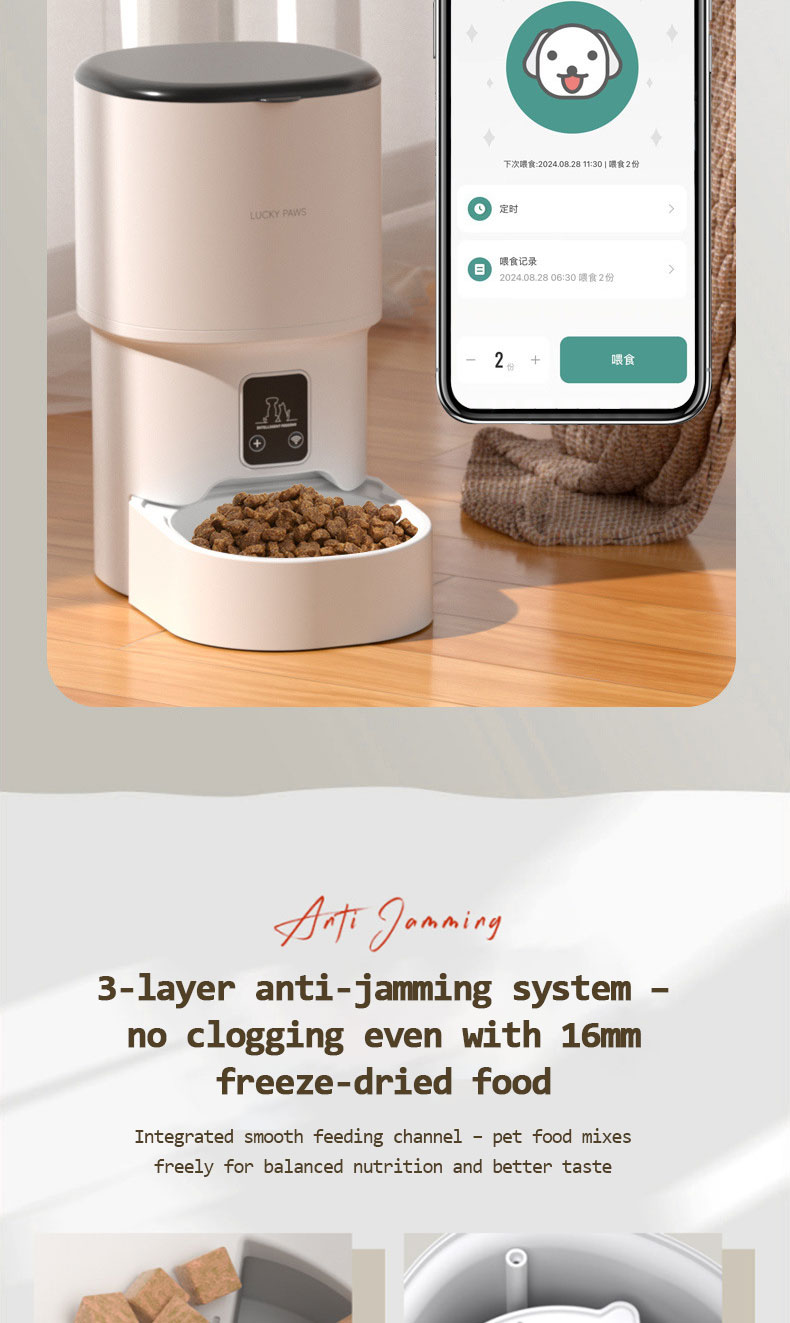 4L Automatic Cat Feeder | Smart Pet Feeder for Cats & Dogs | Smart APP Control | WiFi Enabled ...