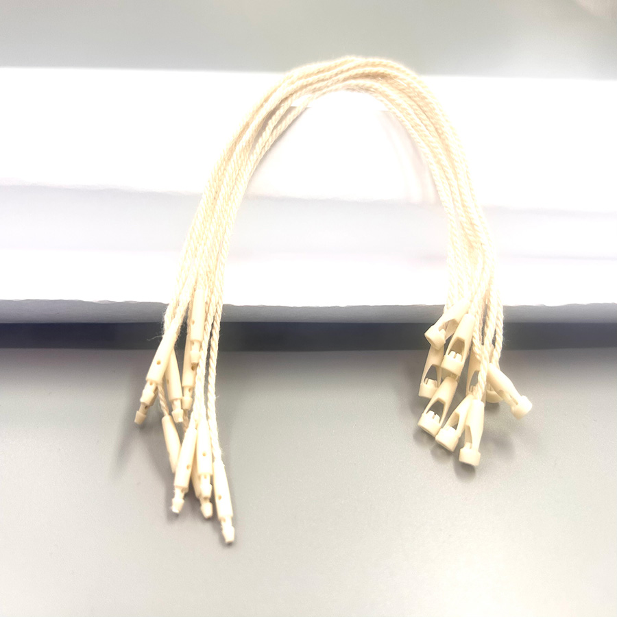 Cotton 100PCS Gift Clothing Price Tag String Hang Tag String Seal Snap ...