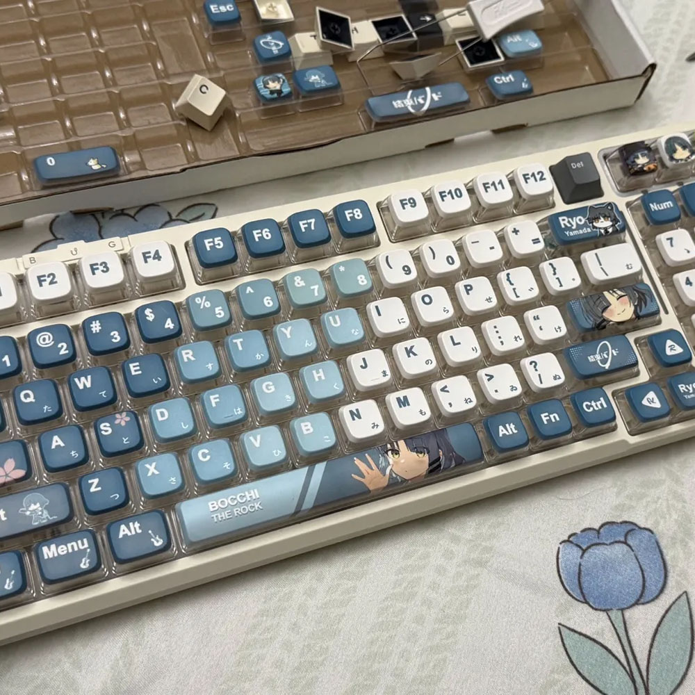 Bocchi The Rock Keycap OEM Profile 120 Keys PBT PC Dye Sublimation ...