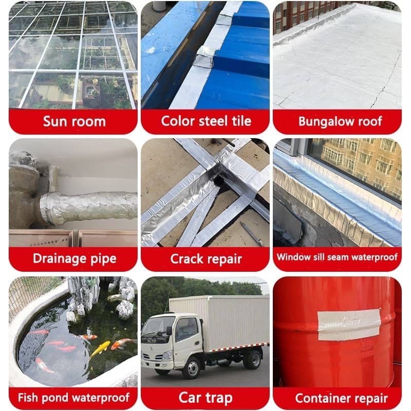 Lowest Price 20cm*5M Waterproof tape Aluminum Foil Tape Butyl ...