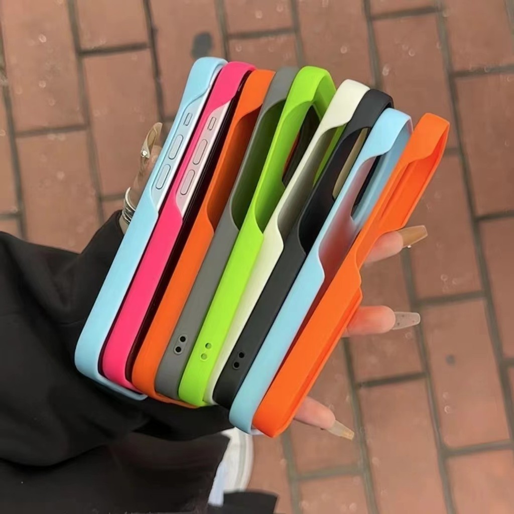 Half-Cover Matte Silicone Case for iPhone 15/14/13/12/11 Pro Max - Anti ...