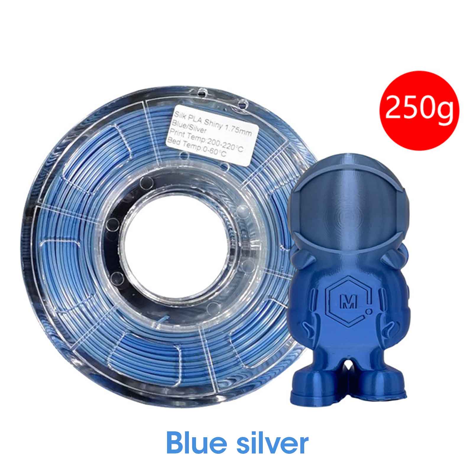 [Local delivery] Silk PLA filament for 3D printer Magic Silk PLA 1.75mm 250g spool two/three ...