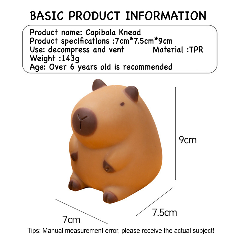 Capybara Anti Stress Toy Slow Rebound Toy Cute simulation Capybara ...