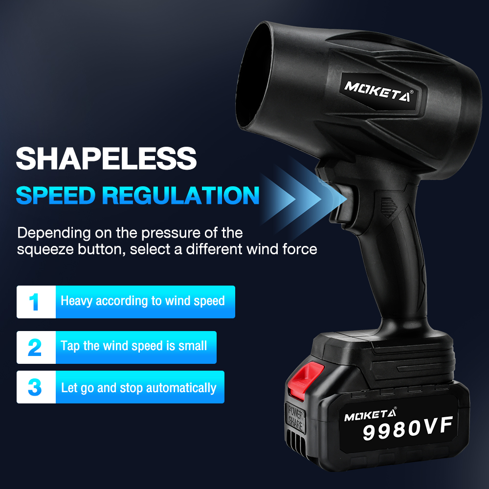 200000rpm 998VF Cordless Blower Portable Electric Blower Rechargeable ...