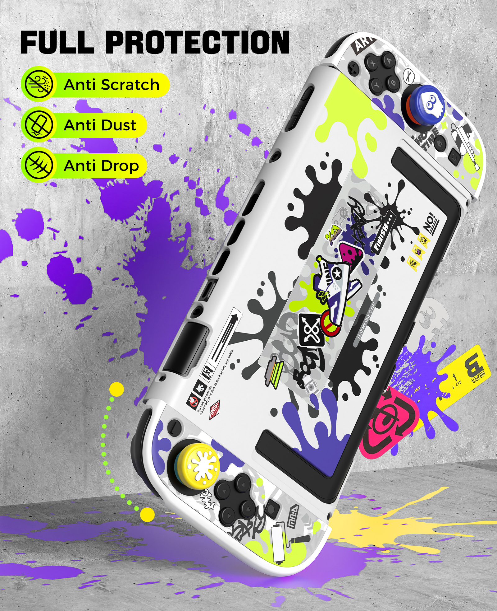 IINE PC PROTECTIVE CASE SET FOR SWITCH 2 /High-Definition Print ...