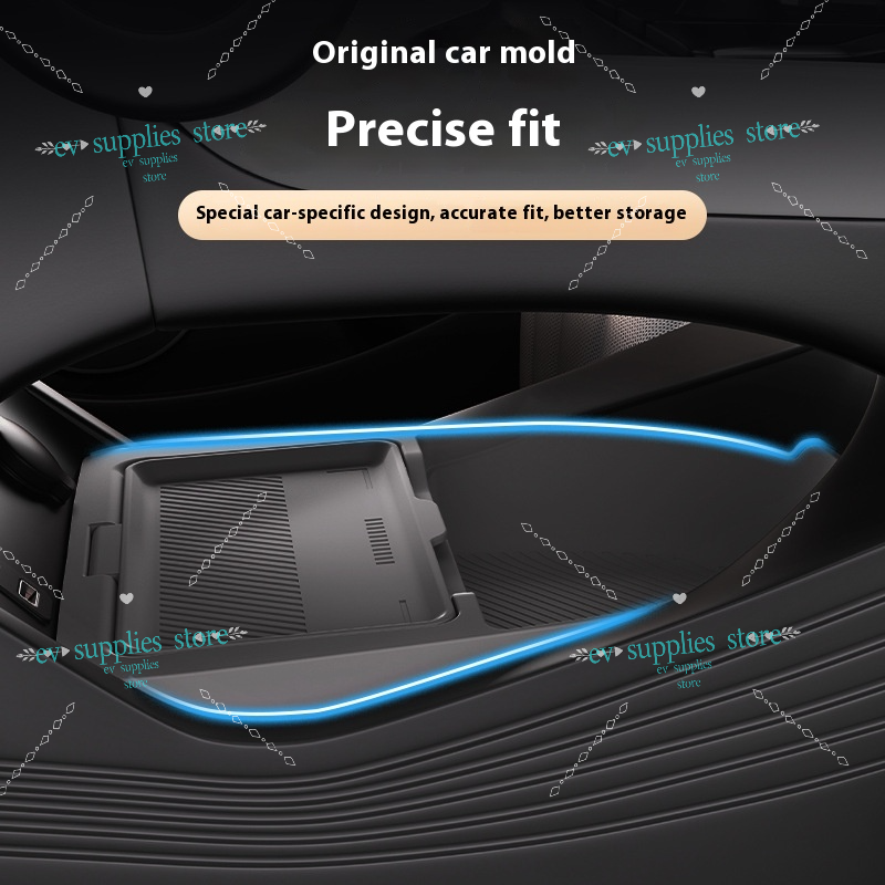 For byd atto3 2023-2025 Silicone Lower Console Storage Box Organizer ...