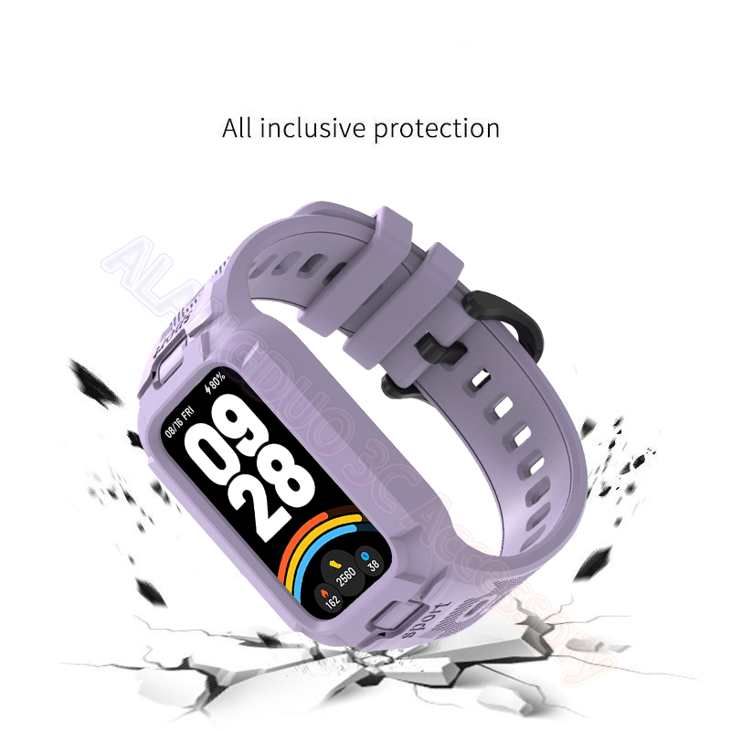 Silicone Strap For Xiaomi Mi Smart Band 9 8 Active Case Sports Band ...