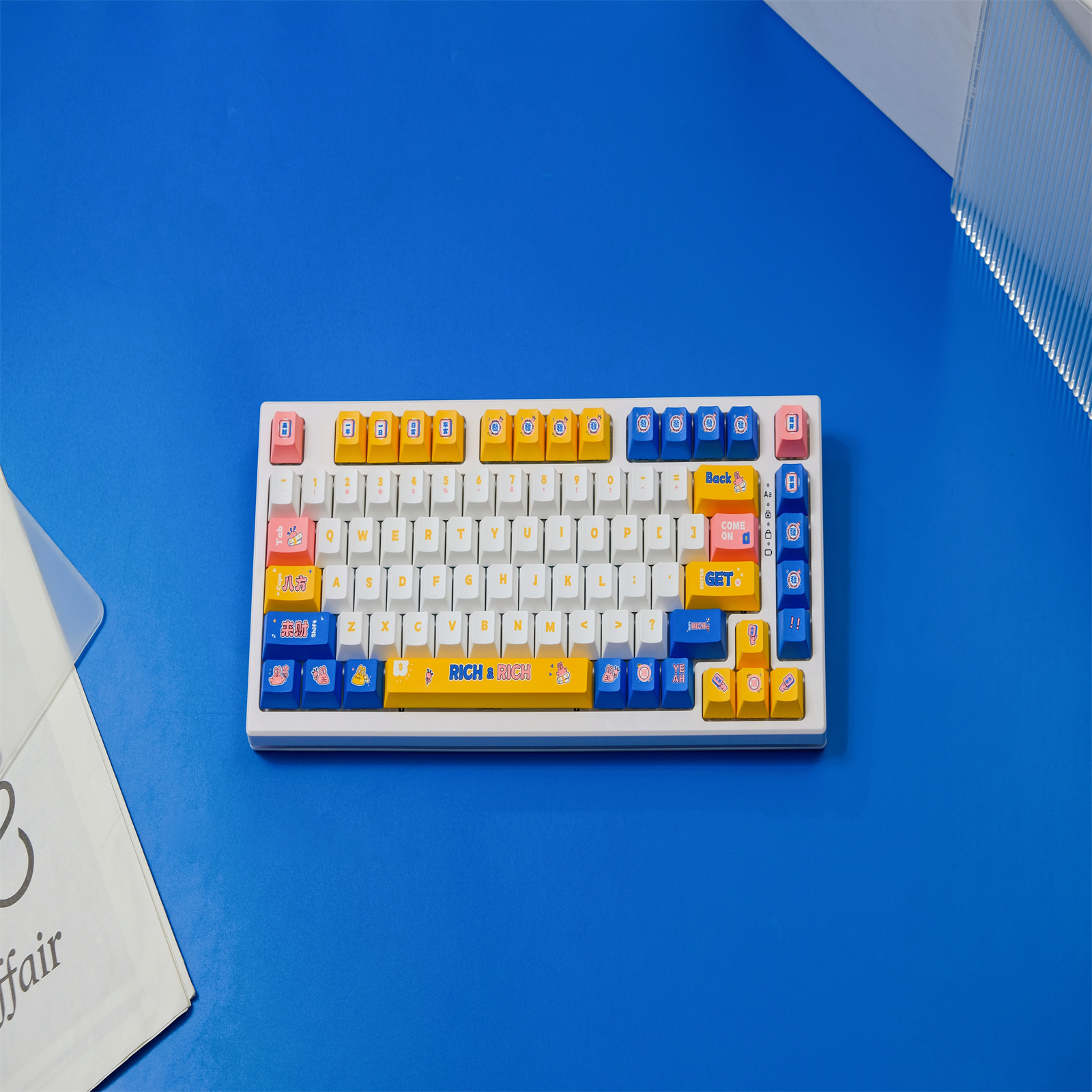 Money RICH Keycaps 151 Key PBT Material Cherry Profile for CHERRY MX ...