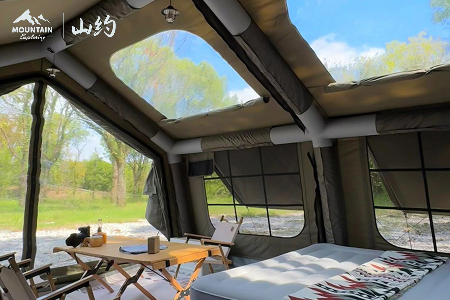 Mountain Inflatable Tent Family Tent Luxury Tent Large Space Tactical ...