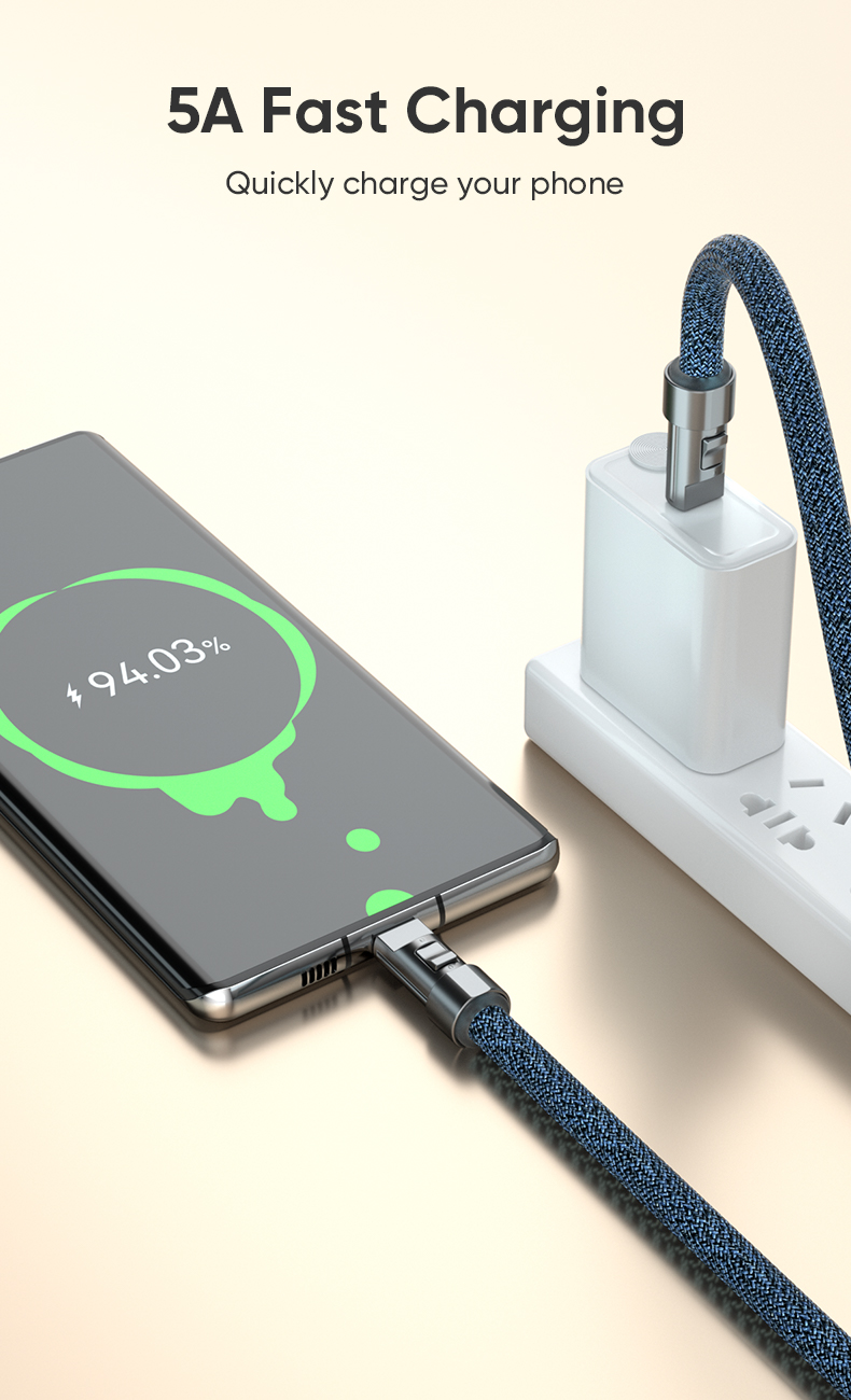 New Lanyard Cable, 240W 48V/5A PD Fast Charging, QC3.0/PD3.1, Type-c to ...