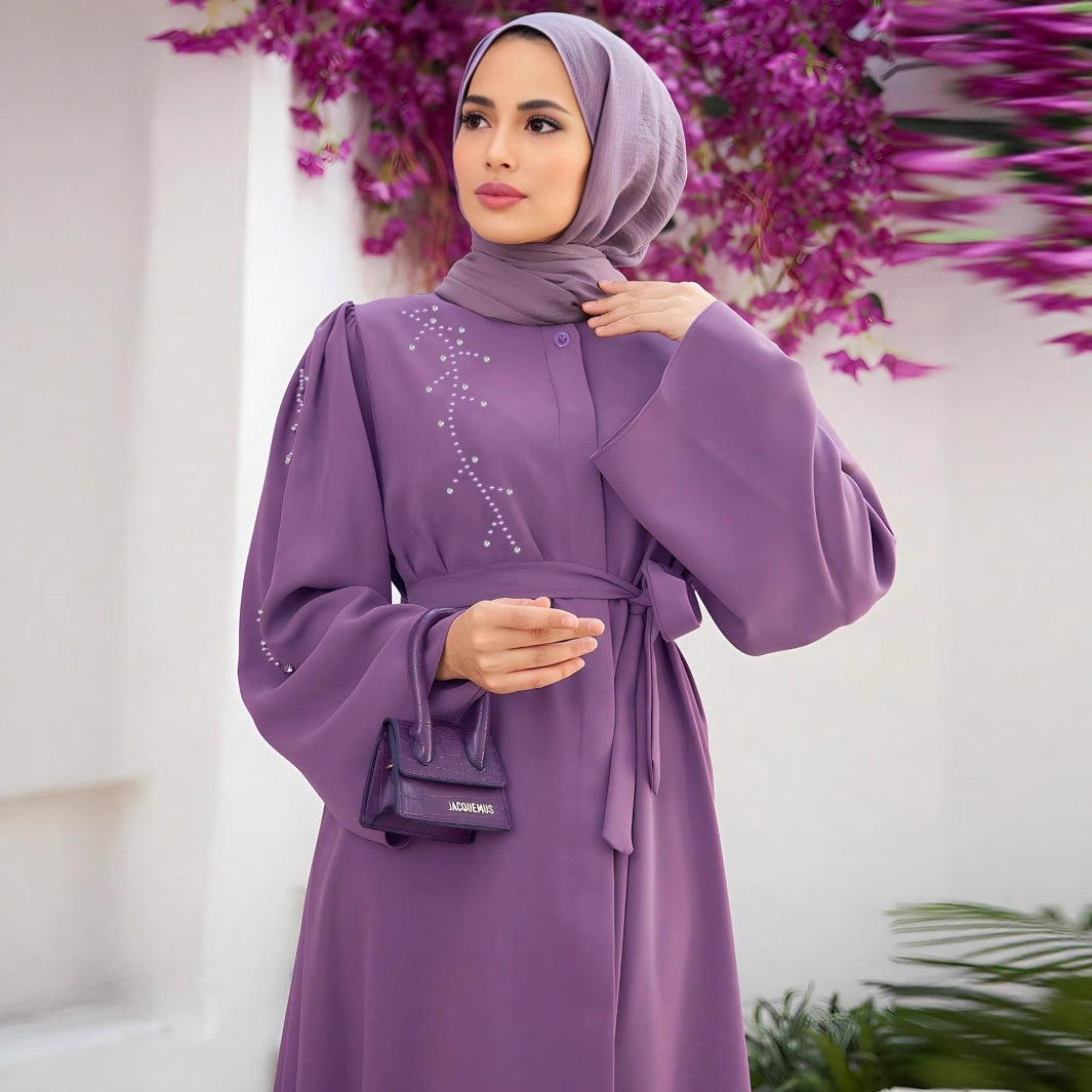 GDTIMA Baju Raya NEW Jubah Muslimah Abaya Dress Kaftan Arabic Ironless ...