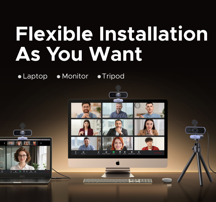 UGREEN Webcam with Microphone Computer USB External Camera 1080P 30FPS ...