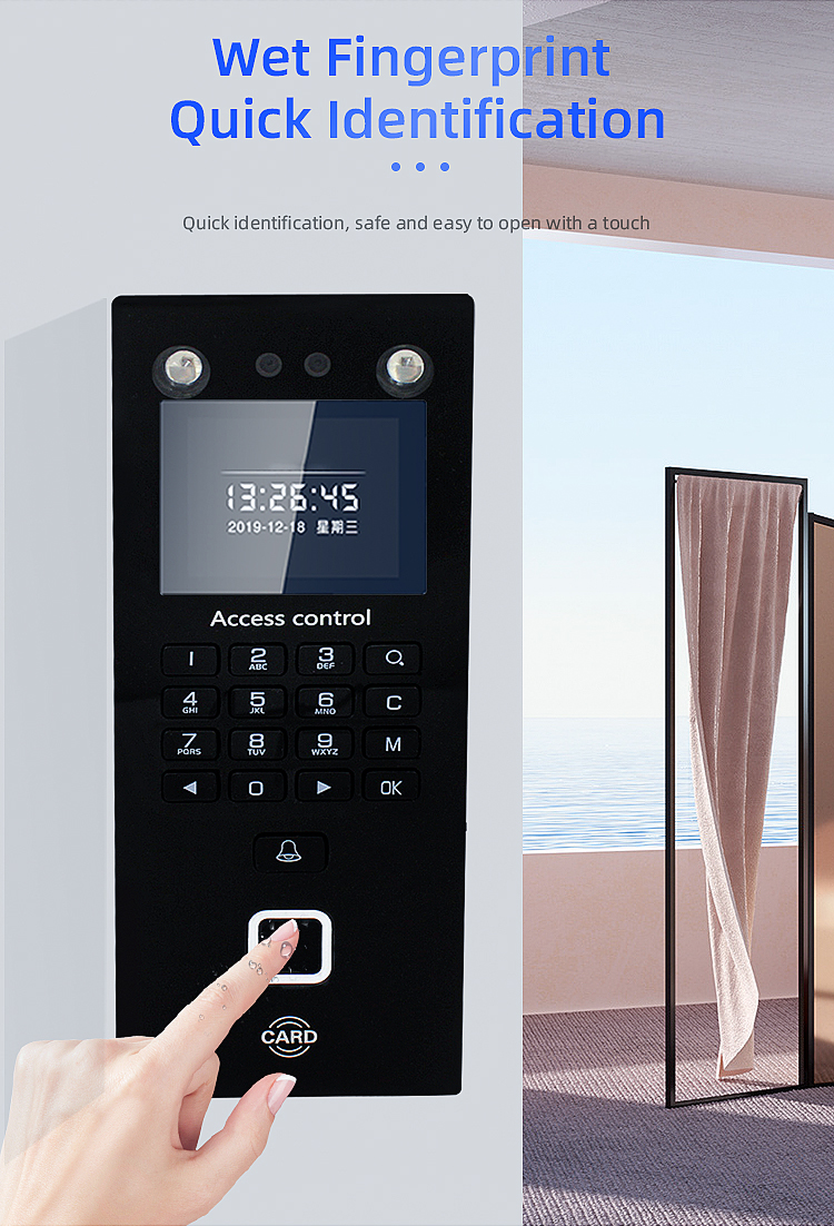 Face Recognition Door Access Control System Fingerprint Face Time ...