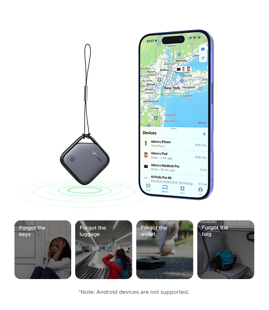 UGREEN Smart Tag Smart Locator Anti Lost Bluetooth5.0 Finder tracker ...