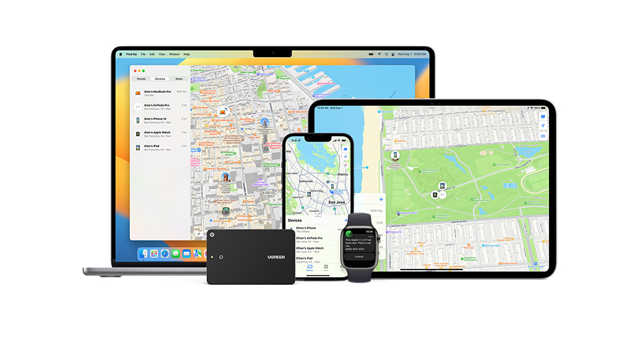 UGREEN Smart Tag Smart Locator Anti Lost Bluetooth5.0 Finder tracker ...