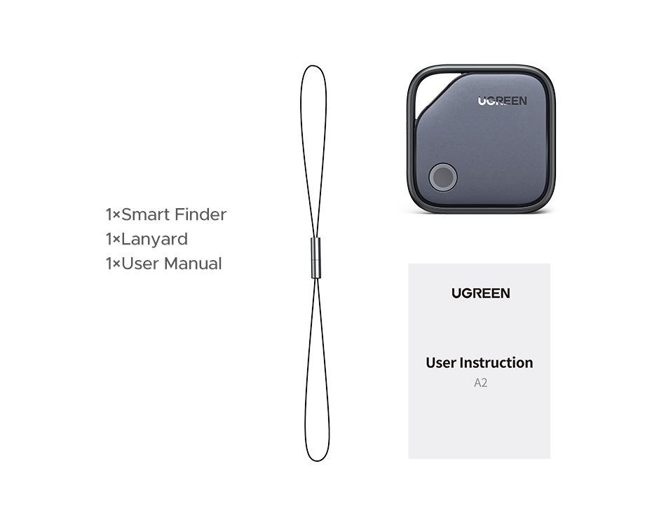 UGREEN Smart Tag Smart Locator Anti Lost Bluetooth5.0 Finder tracker ...