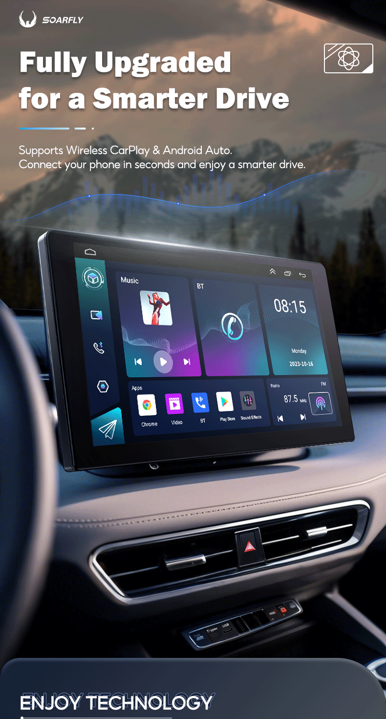 SOARFLY（2025 BIG PROMO） SONY Style Android Player7 "9"10 inch Quad Core ...